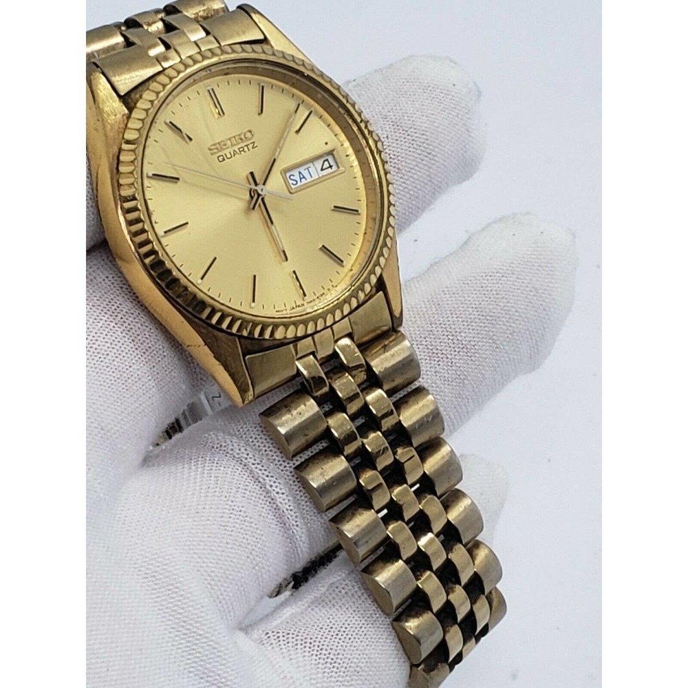 Vintage Men's Seiko Gold-Tone Day/Date - Gem